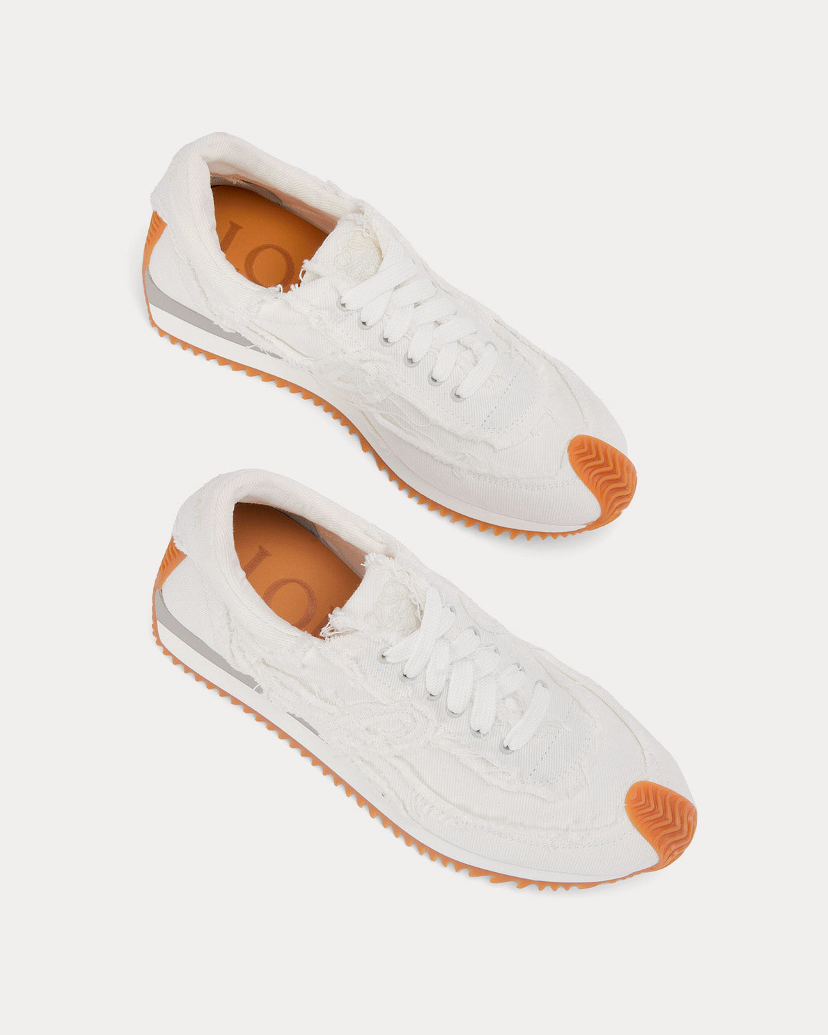 Loewe Men's Flow Runner in Denim White Low Top Sneakers & Trainers