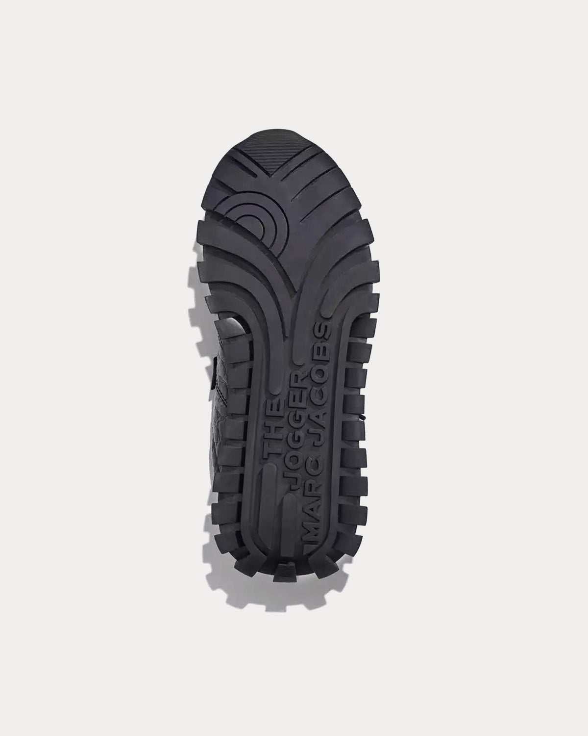 Marc Jacobs Women's The Croc-Embossed Jogger Black Low Top Sneakers