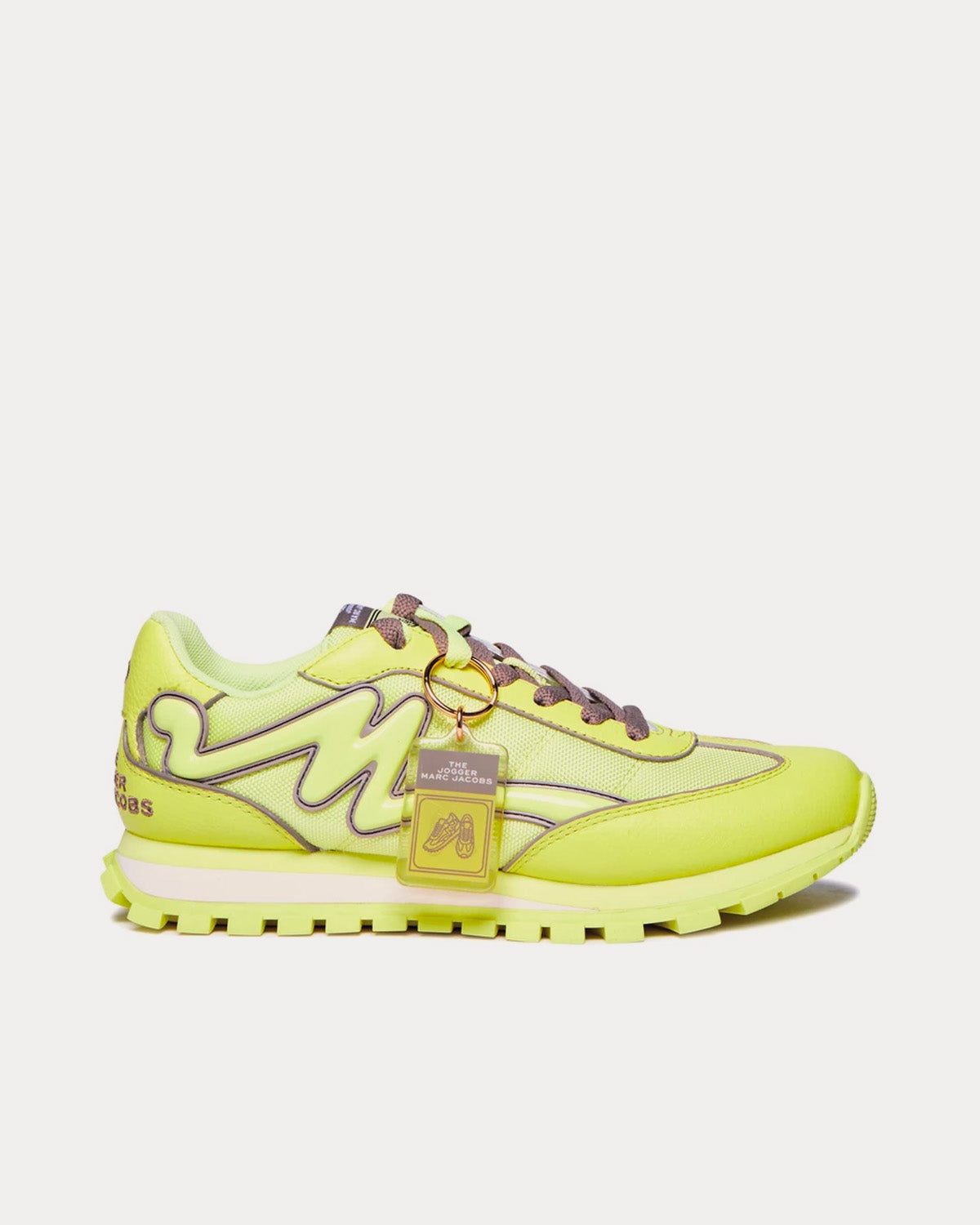 Marc Jacobs Women's The Fluoro Jogger Fluo Yellow Low Top Sneakers