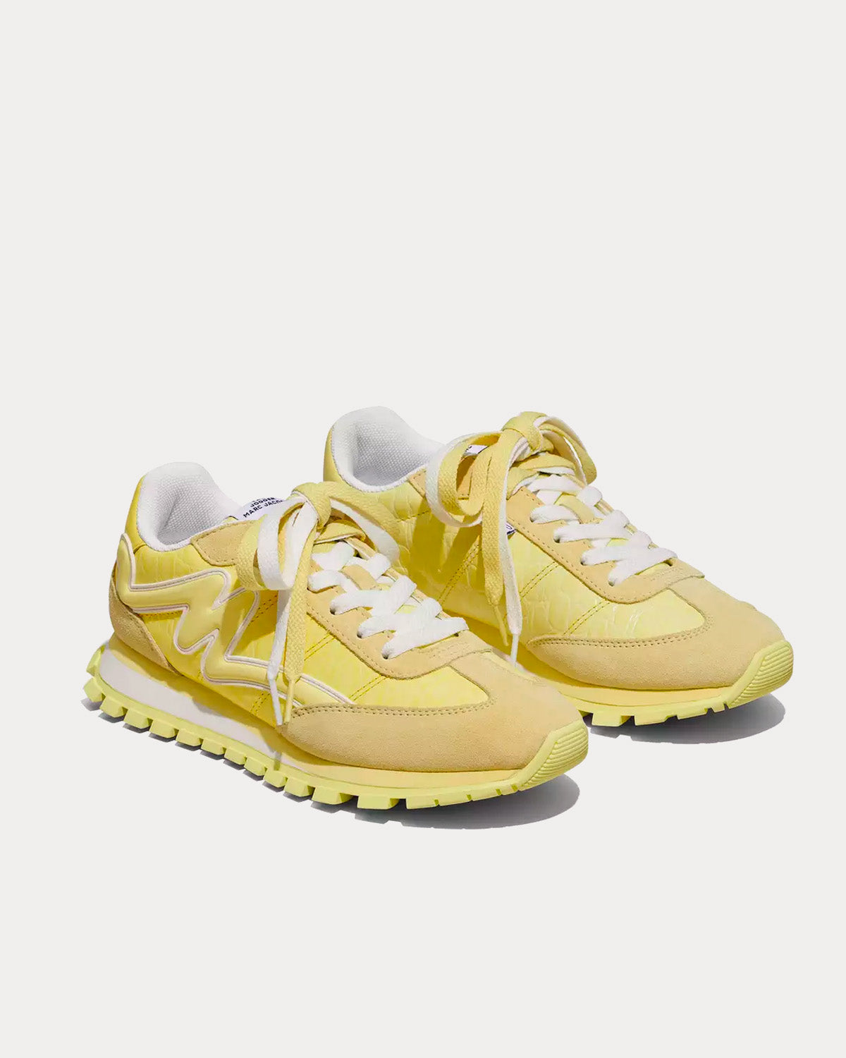 Marc Jacobs The Croc-Embossed Jogger Tender Yellow Low Top Sneakers ...