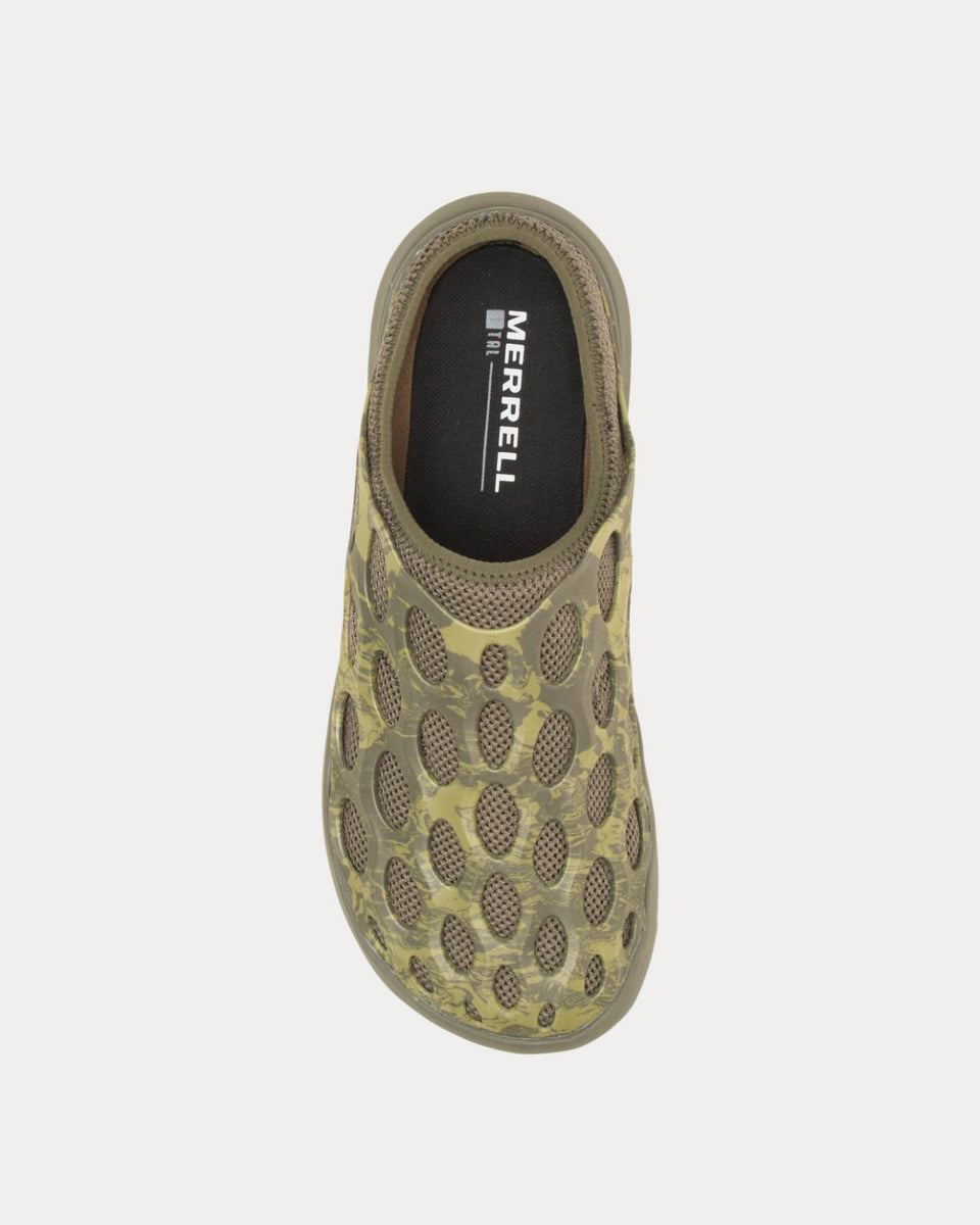 Merrell 1TRL Hut Moc 2 Hydro Mule Olive Slip Ons - Sneak in Peace