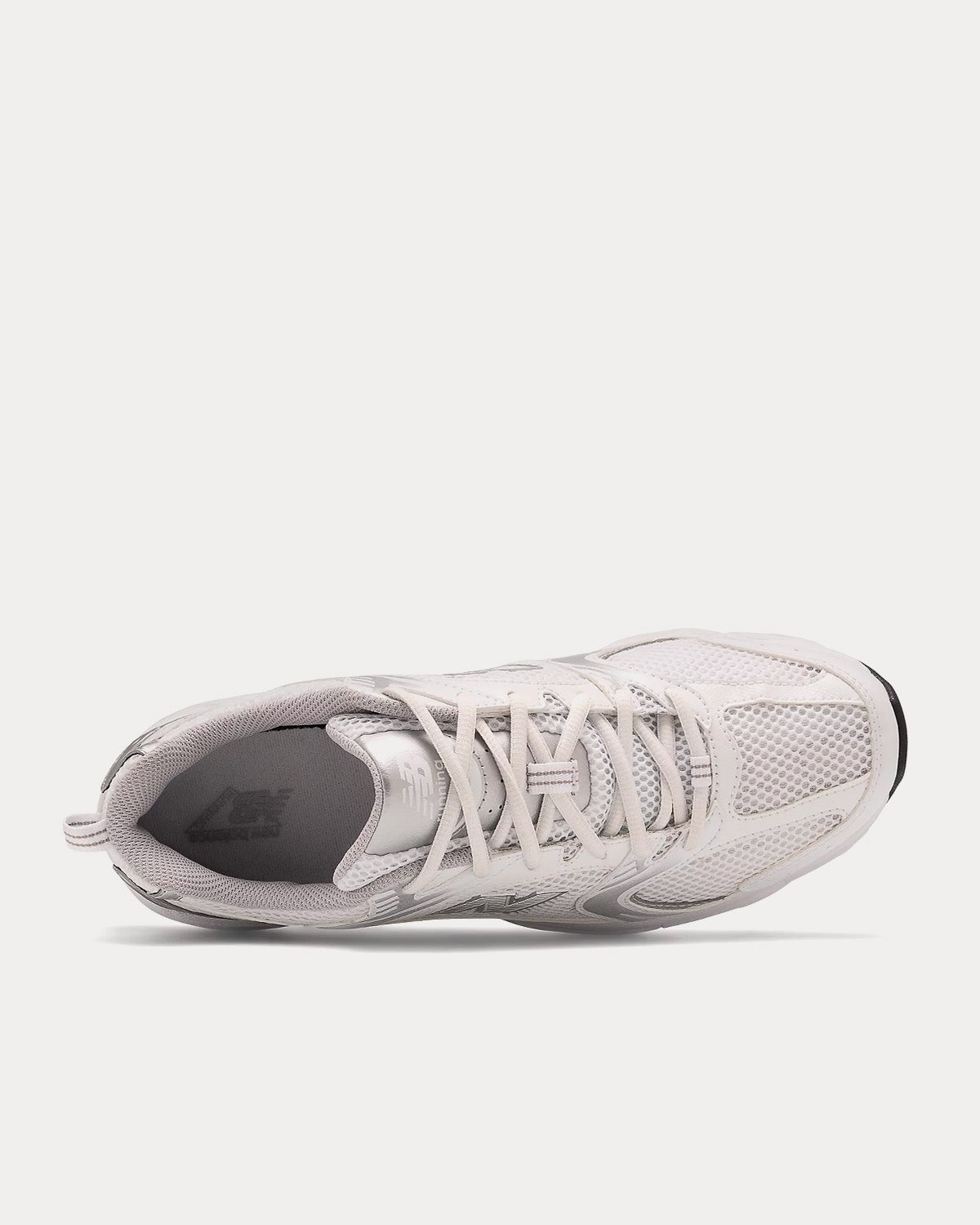 New Balance 530 Nb White / Silver Metallic Low Top Sneakers - Sneak in ...