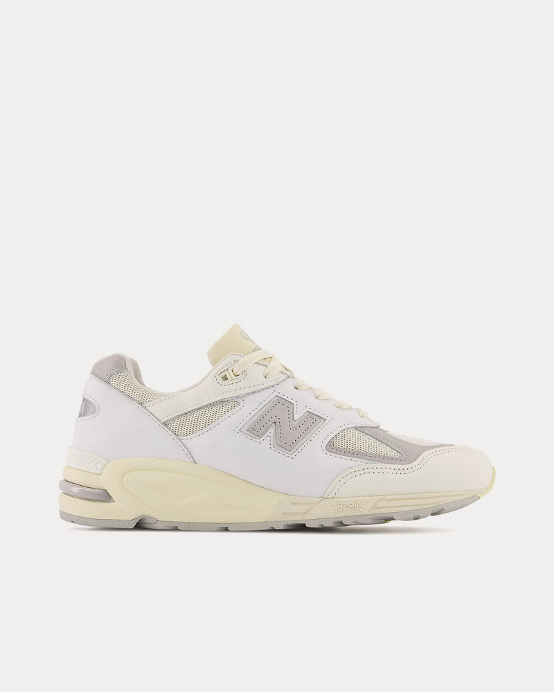 New Balance Men's MADE in USA 990v2 Sea Salt with Rain Cloud Low Top ...