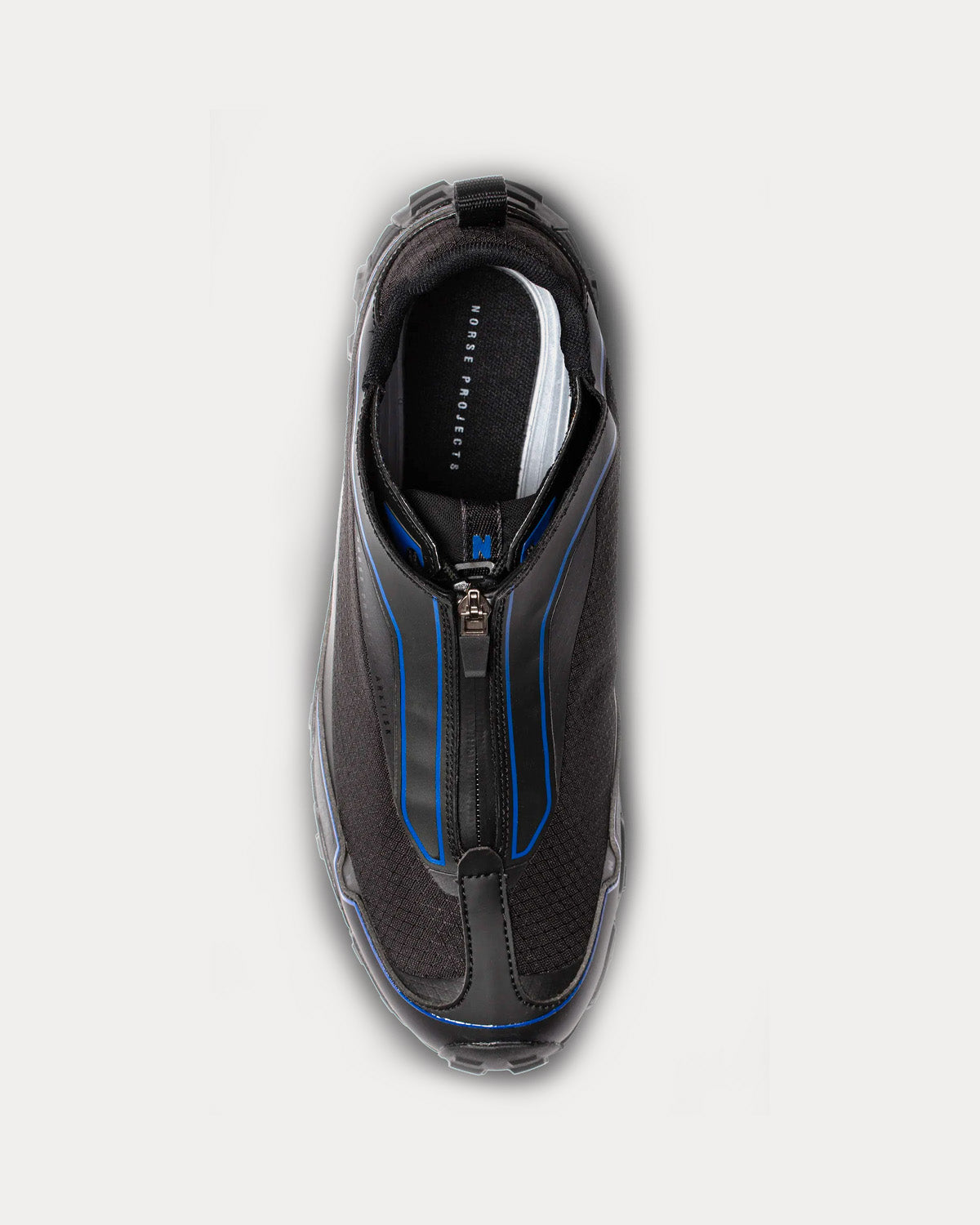 Norse Projects ARKTISK Zip Up Runner Black Running Shoes - Sneak in Peace