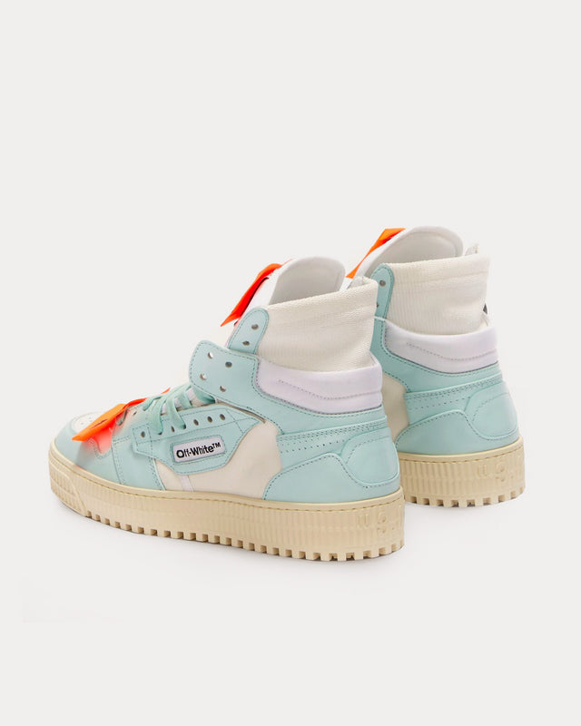 Off-White Women's 3.0 Off Court Leather White / Mint High Top Sneakers ...