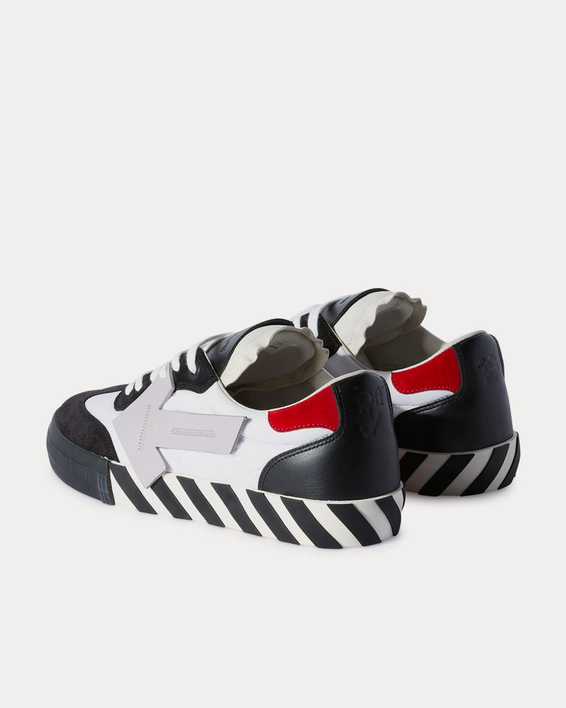 Off-White Floating Arrow Low Vulcanized Leather Black / White / Red Low ...