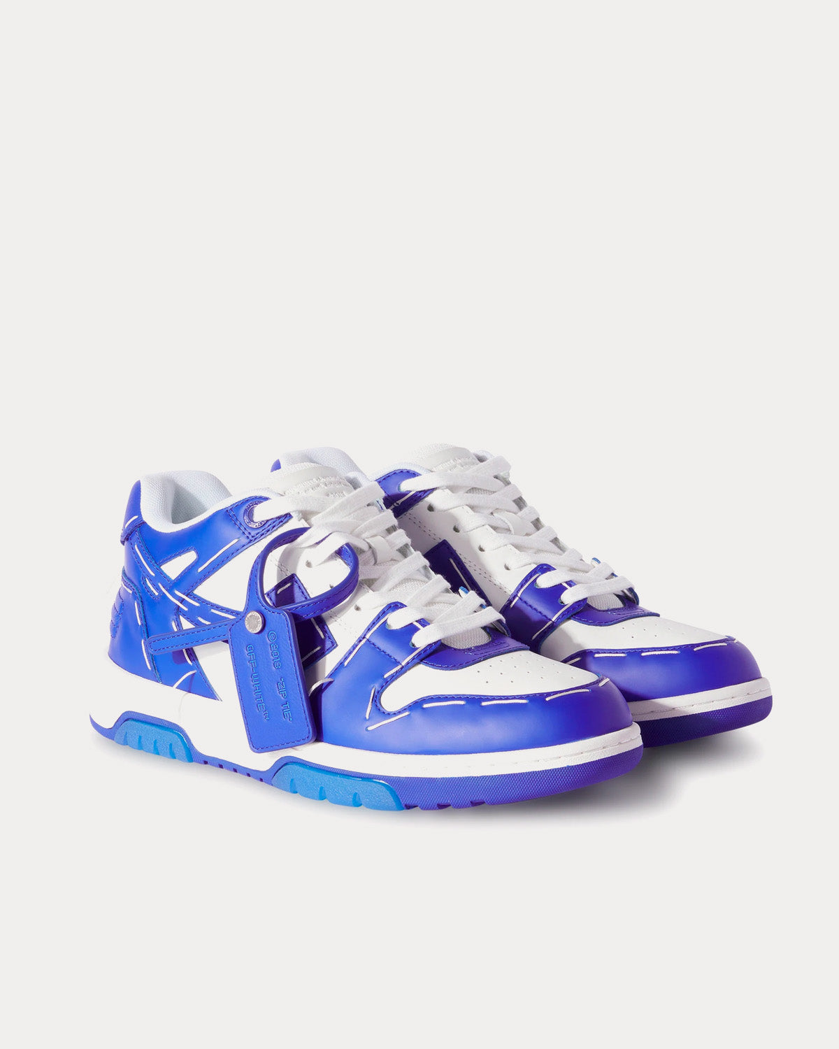 Off-White Men's Ooo Low Sartorial Stitching Dark Blue / White Low Top ...