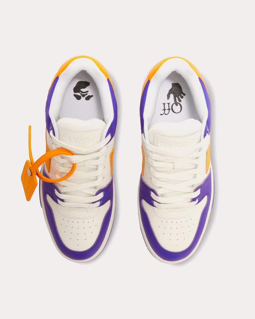 Off-White Out Of Office Purple / Yellow Low Top Sneakers - Sneak in Peace
