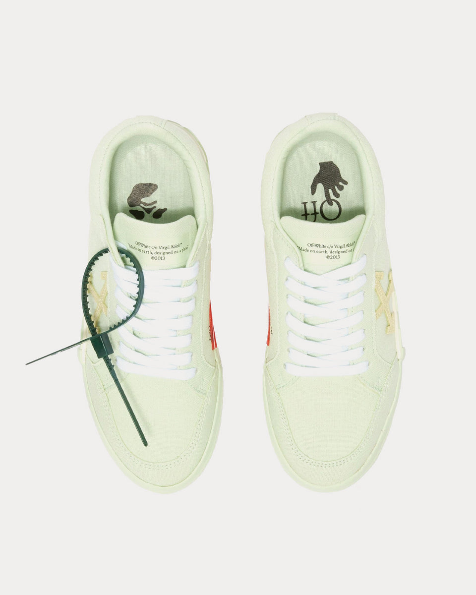 Off-White Low Vulcanized Canvas Mint / Mint Low Top Sneakers - Sneak in ...