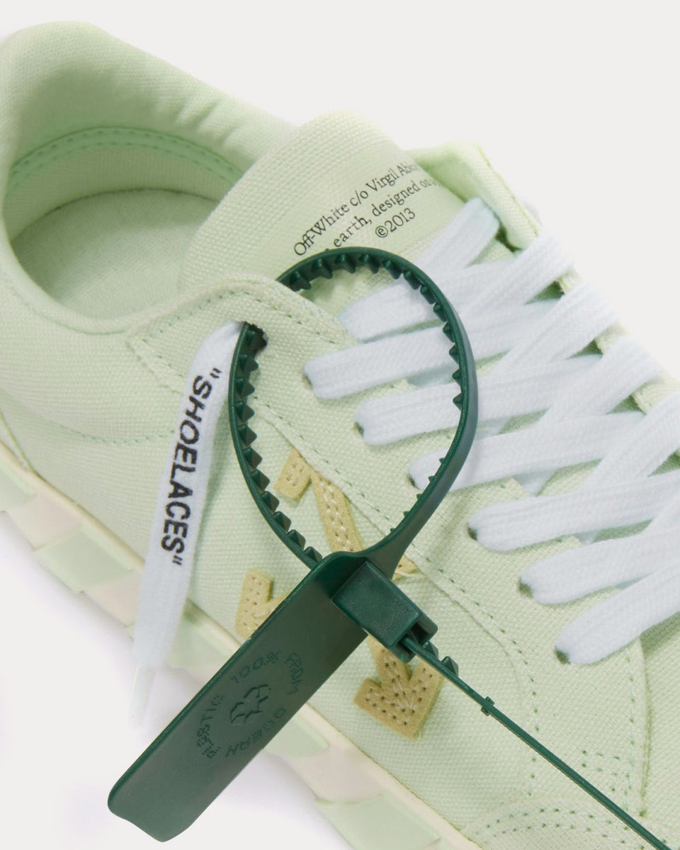 Off-White Low Vulcanized Canvas Mint / Mint Low Top Sneakers - Sneak in ...