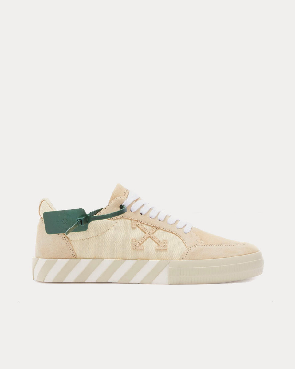 Off-White Low Vulcanized Beige / Beige Low Top Sneakers - Sneak in Peace