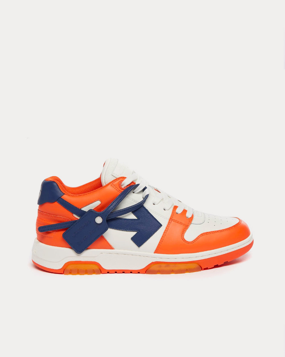 Off-White Men's "OOO" Out of Office Orange / Blue Low Top Sneakers ...