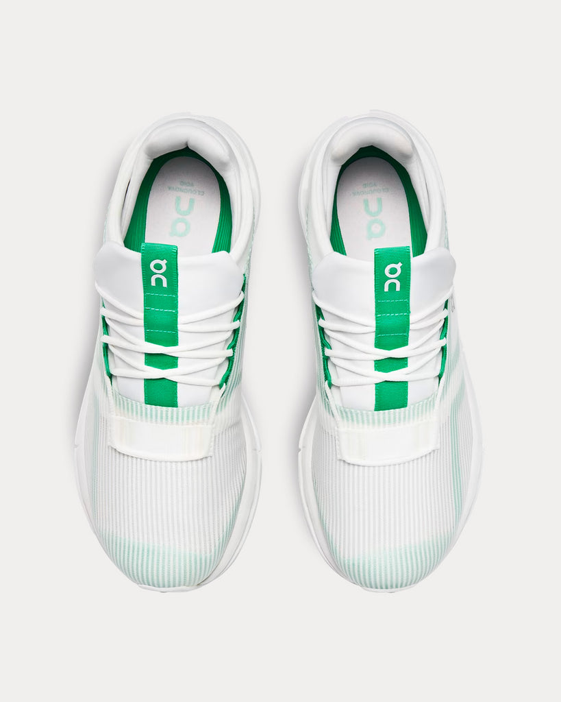 On Running Cloudnova Void Undyed White / Mint Running Shoes - Sneak in Peace