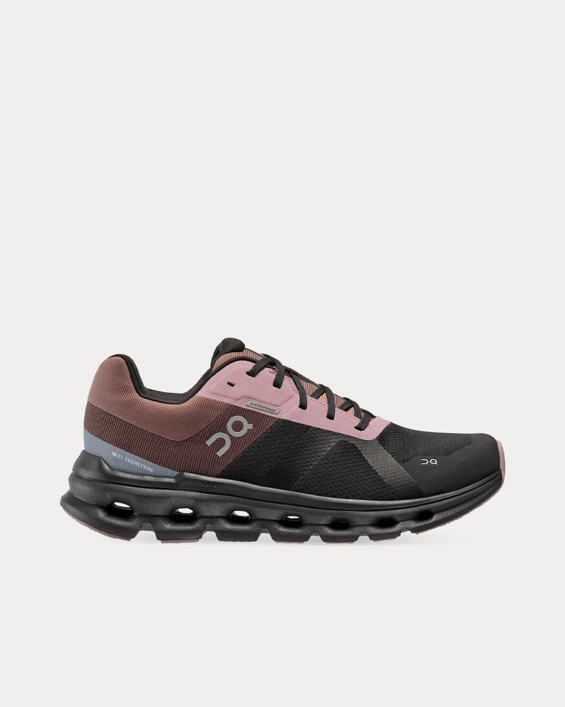 On Running Cloudrunner Waterproof Black / Grape Running Shoes - Sneak ...
