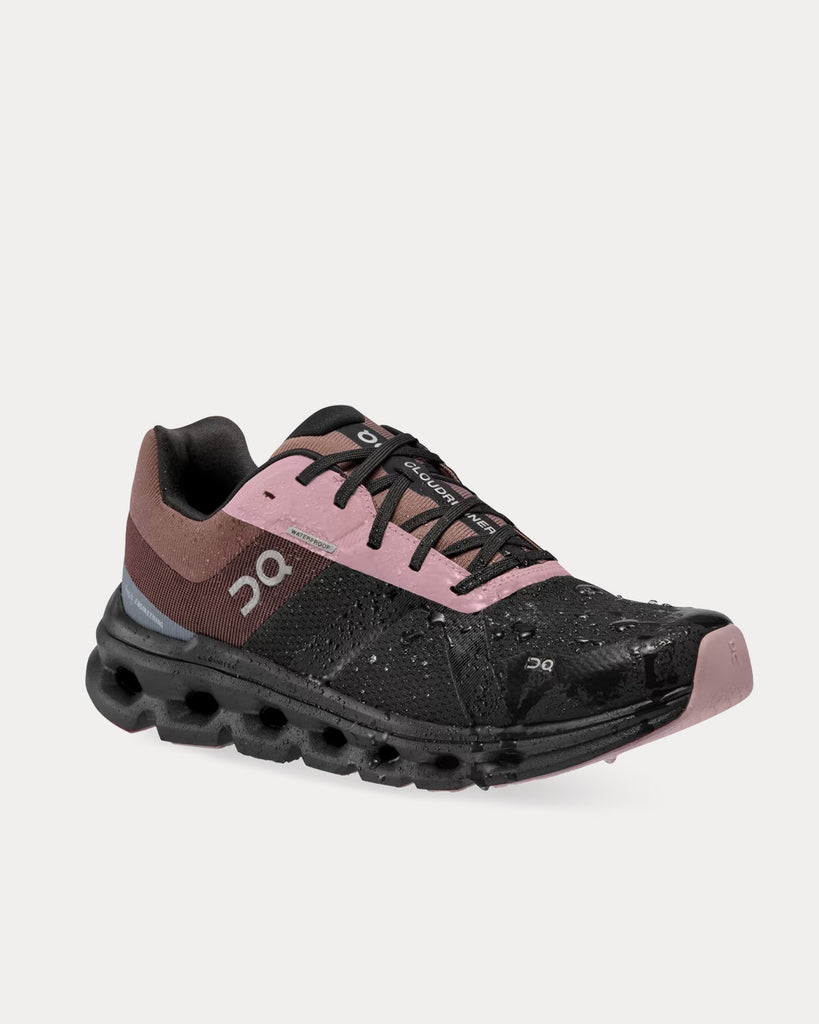 On Running Cloudrunner Waterproof Black / Grape Running Shoes - Sneak ...