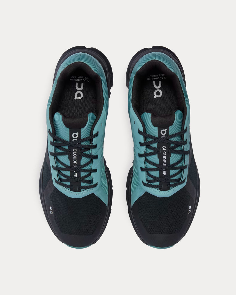 On Running Cloudrunner Waterproof Black / Tide Running Shoes - Sneak in ...
