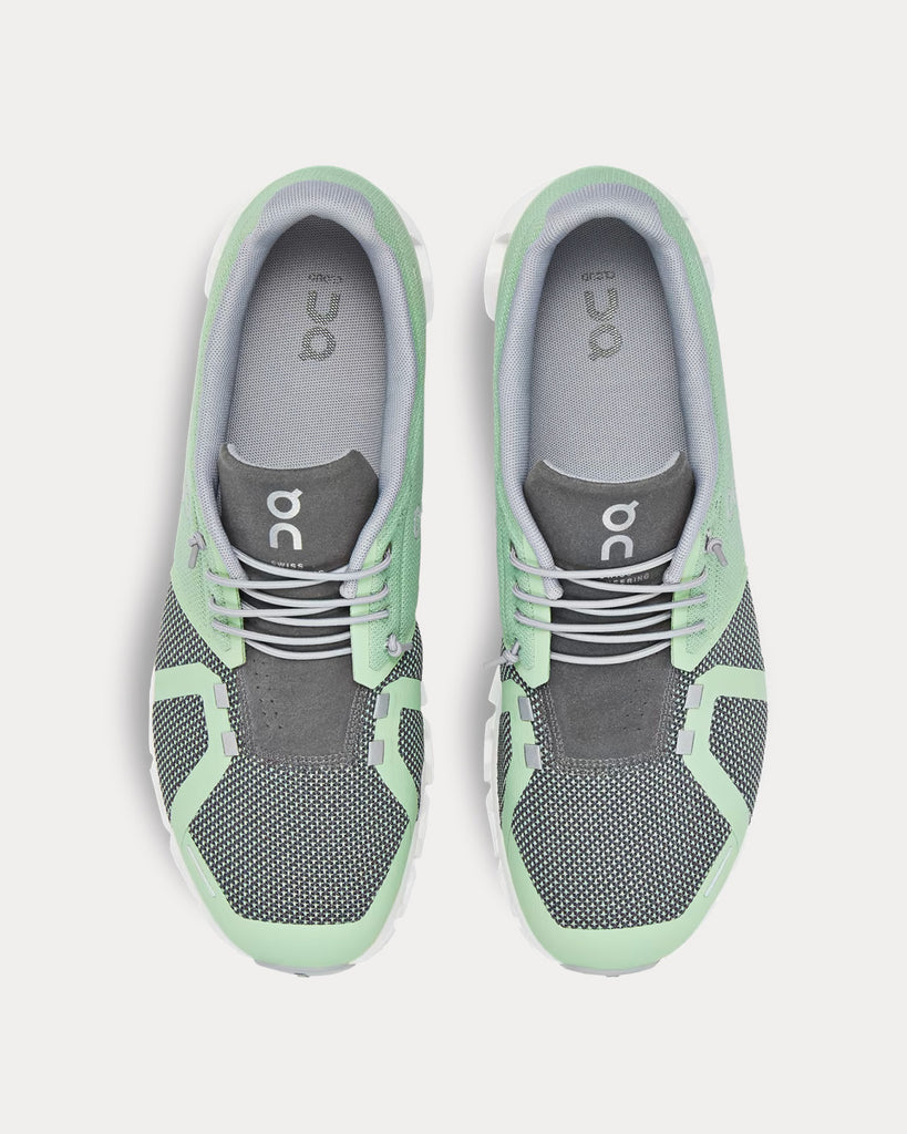 On Running Cloud 5 Combo Leaf / Eclipse Running Shoes - Sneak in Peace