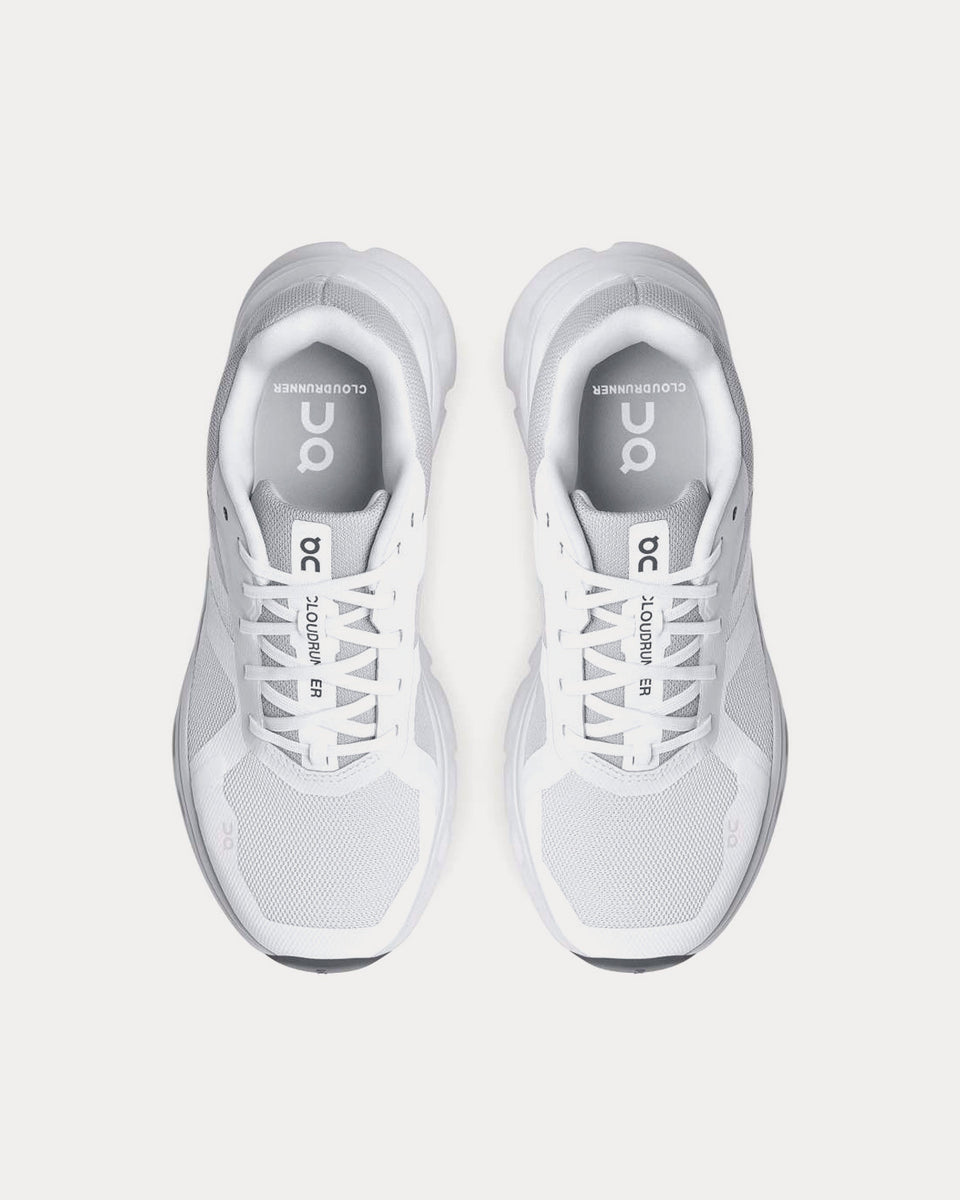 On Running Cloudrunner White / Frost Running Shoes - Sneak in Peace