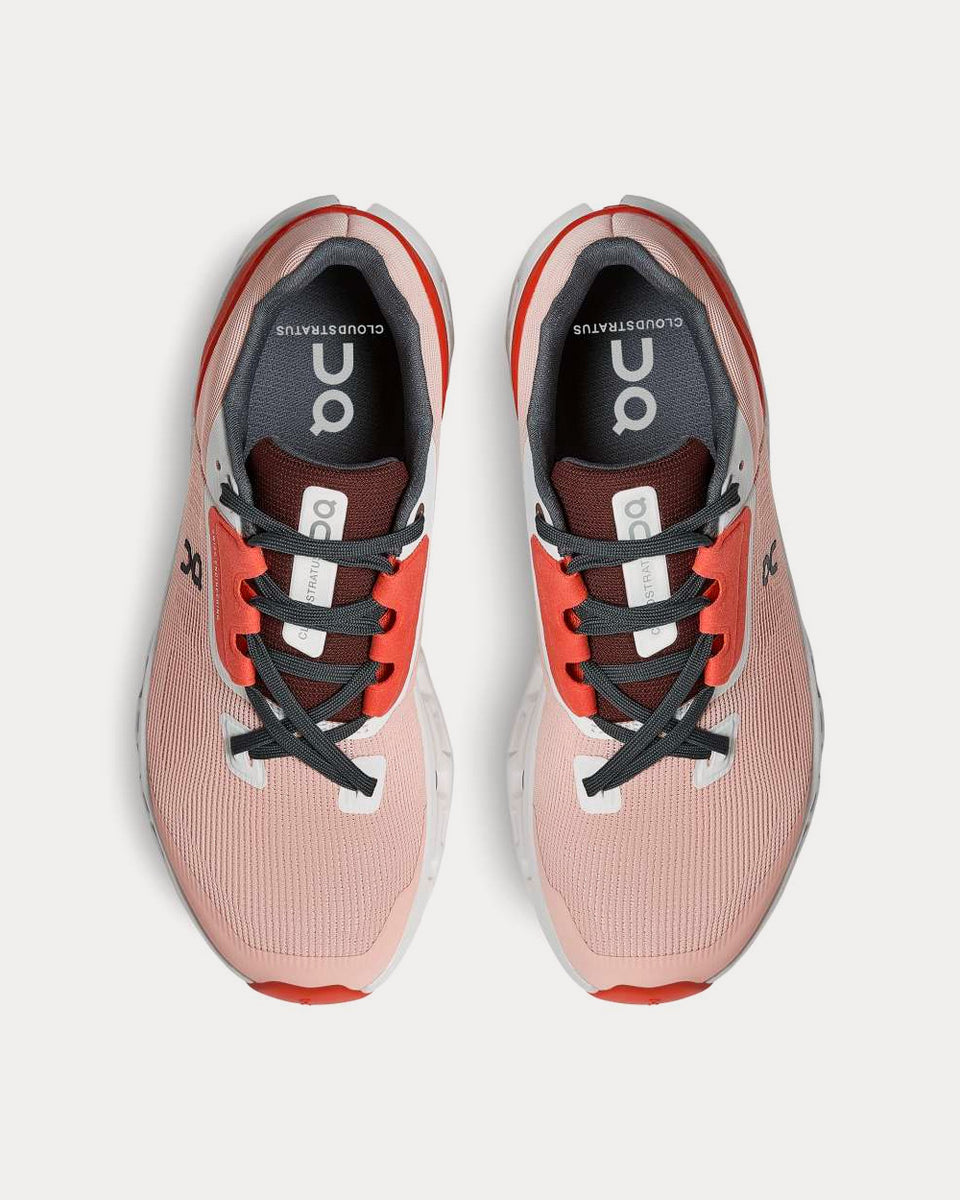 On Running Cloudstratus Rose / Red Running Shoes - Sneak in Peace