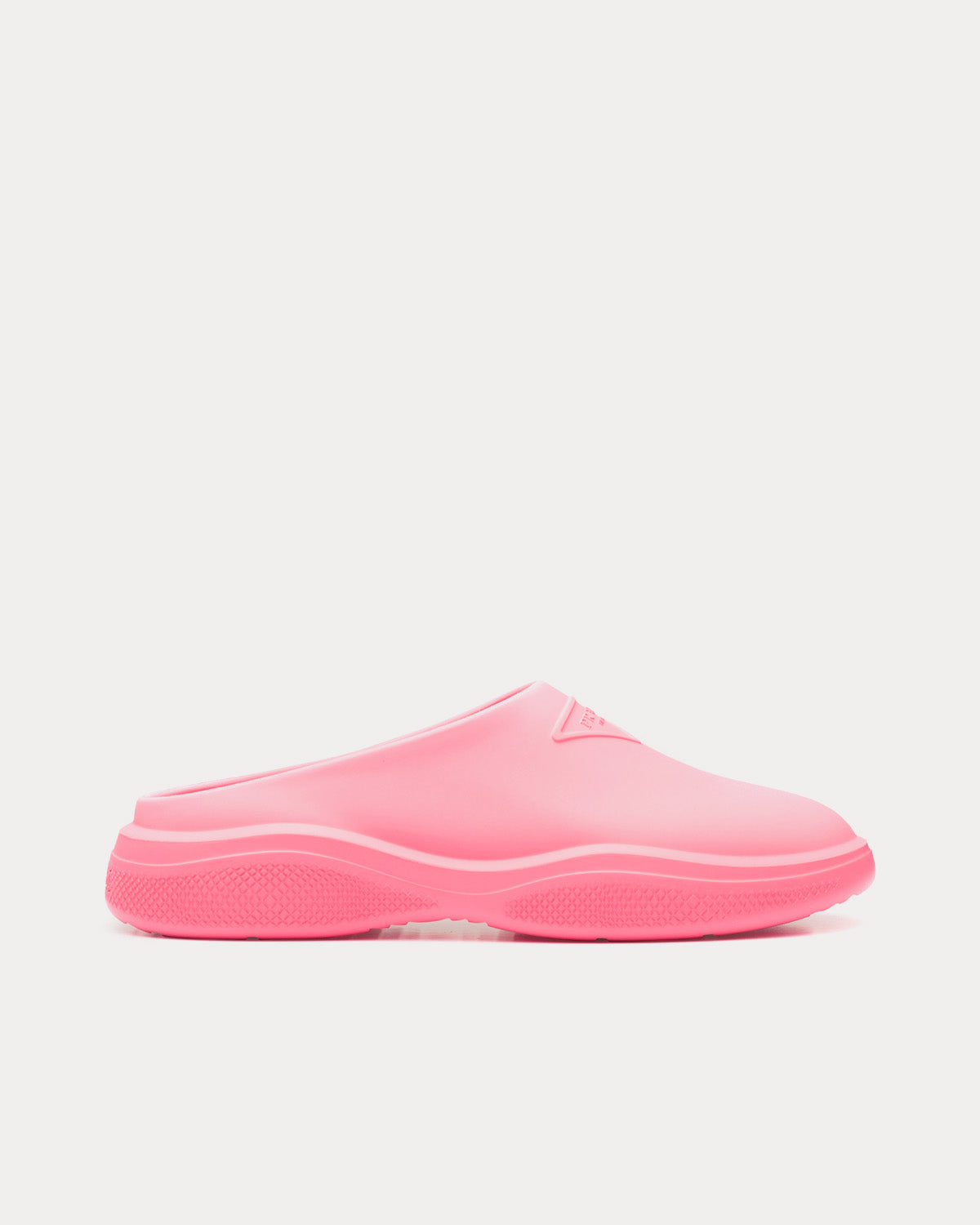 Prada Women's Foam Rubber Begonia Pink Mules