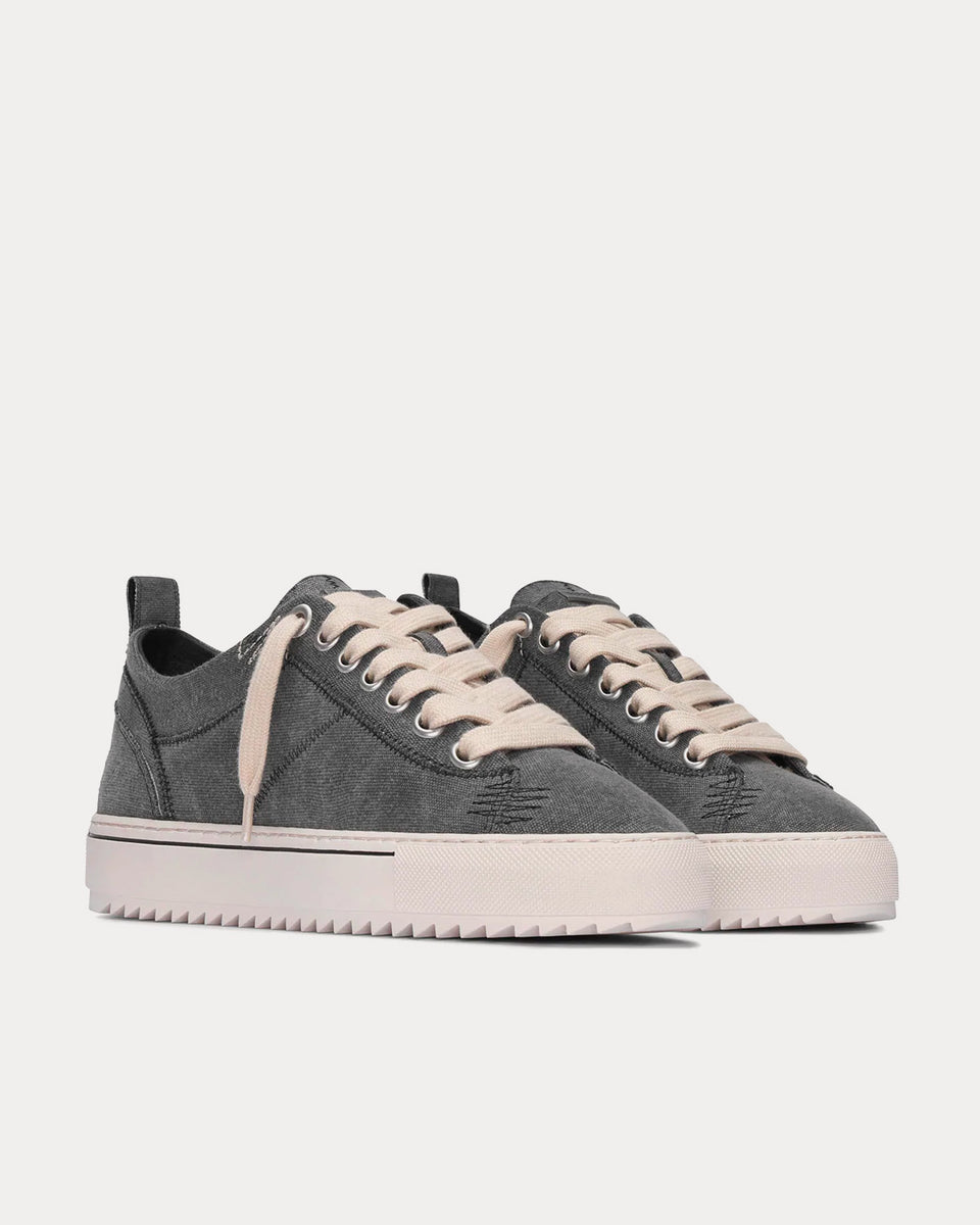 Represent Alpha Washed Black Low Top Sneakers - Sneak in Peace