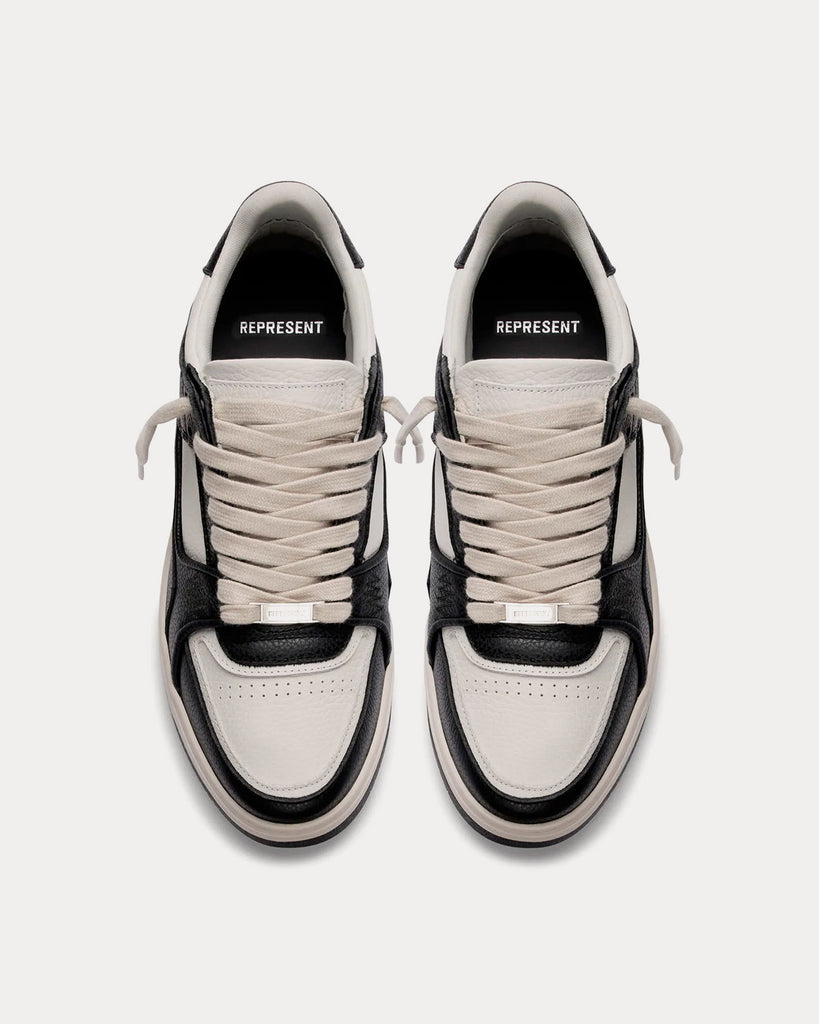 Represent Apex Black / Vintage White Low Top Sneakers - Sneak in Peace