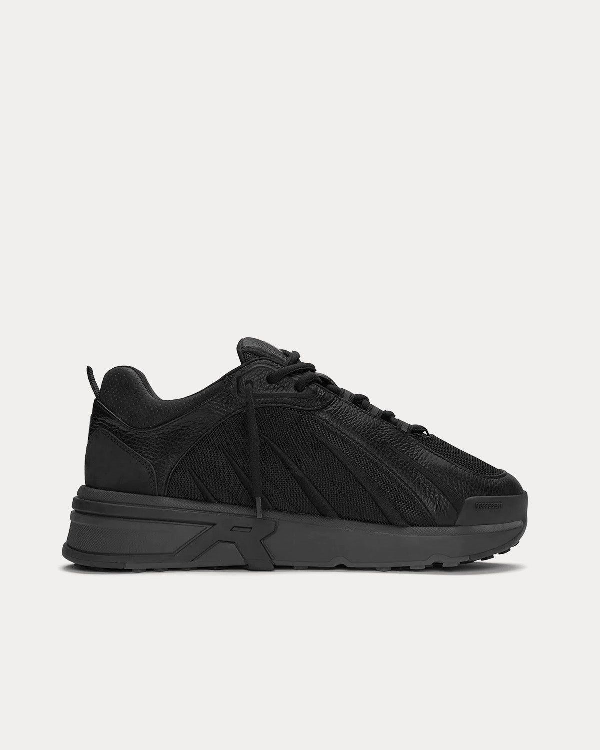 Represent Viper Triple Black Low Top Sneakers - Sneak in Peace