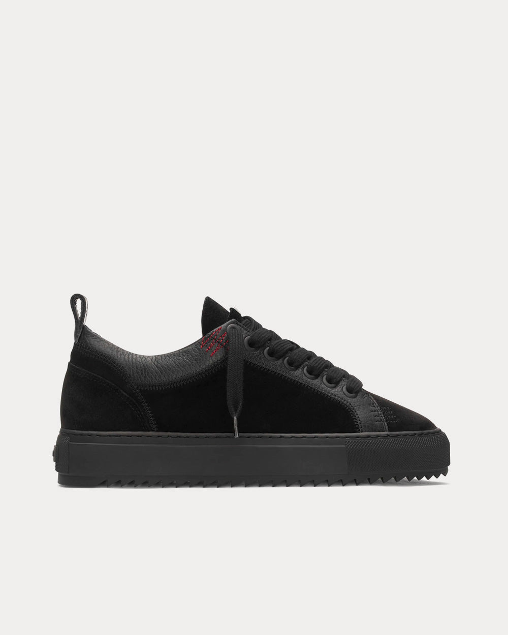 Represent Alpha Low Triple Black Low Top Sneakers - Sneak in Peace