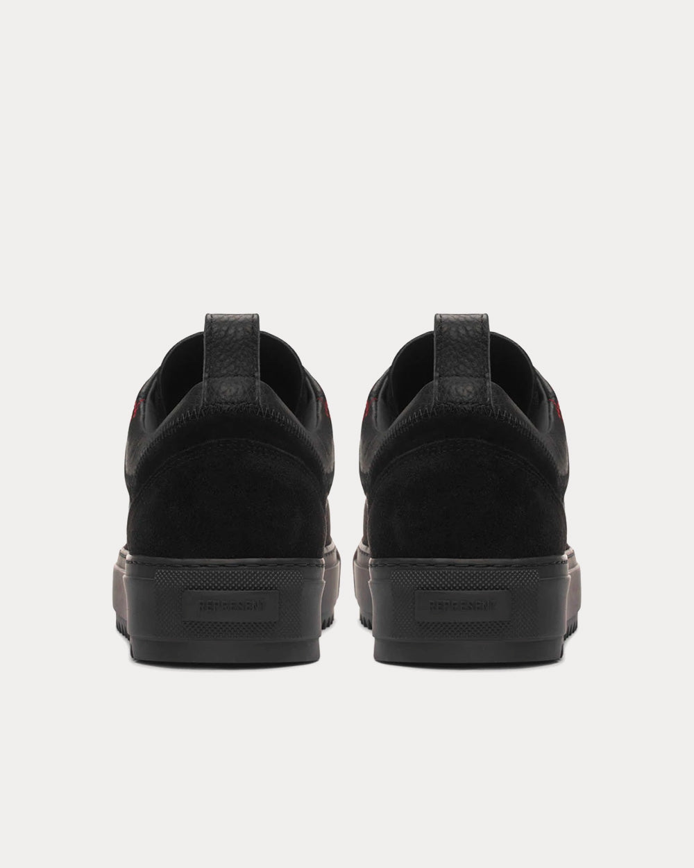 Represent Alpha Low Triple Black Low Top Sneakers - Sneak in Peace