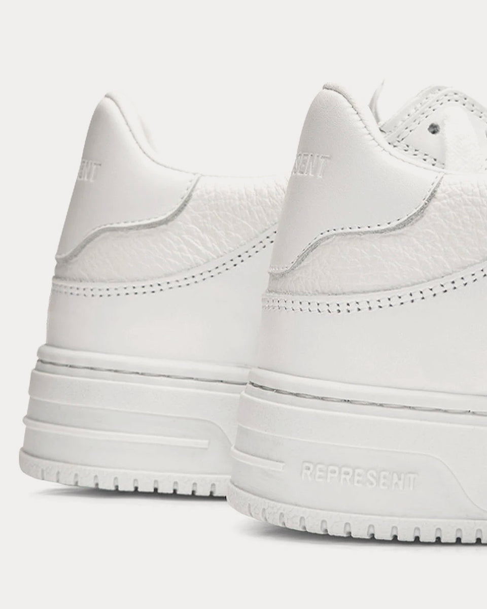Represent Apex Flat White Low Top Sneakers - Sneak in Peace