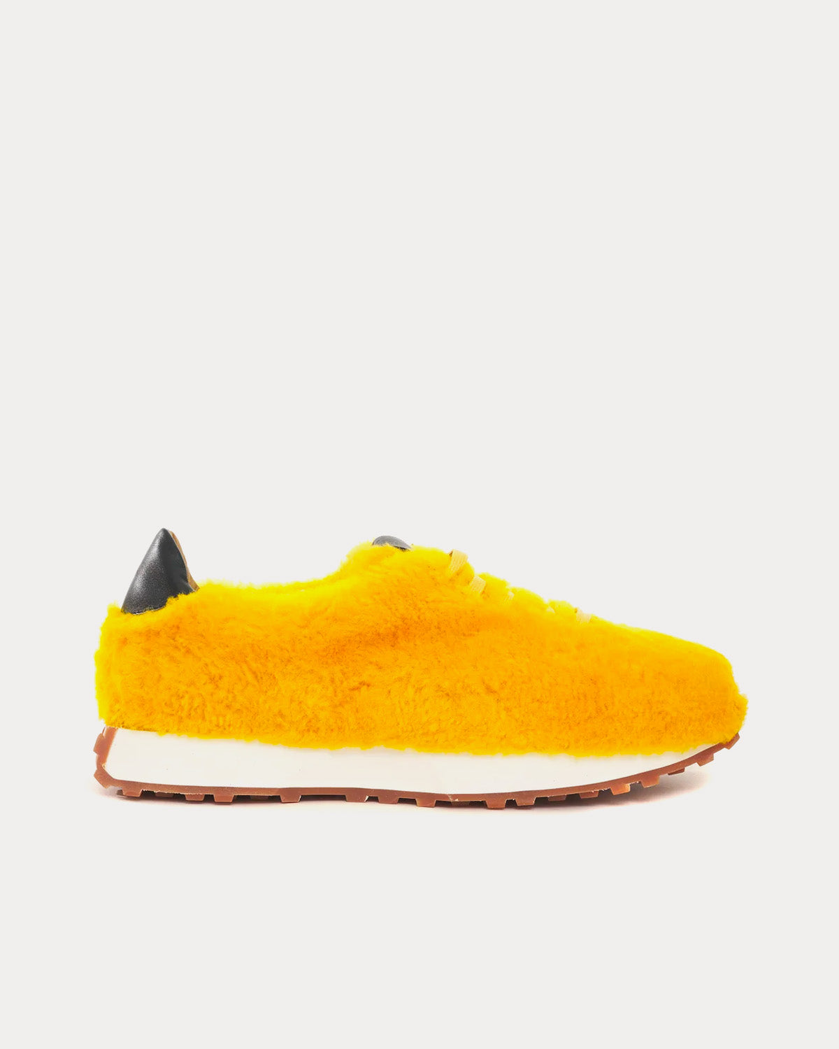 Rhude Men's Sherpa Runner Yellow Low Top Sneakers & Trainers
