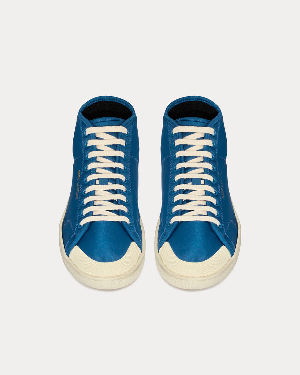 Saint Laurent SL/39 Court Classic Nylon & Leather Navy / Coffee White ...