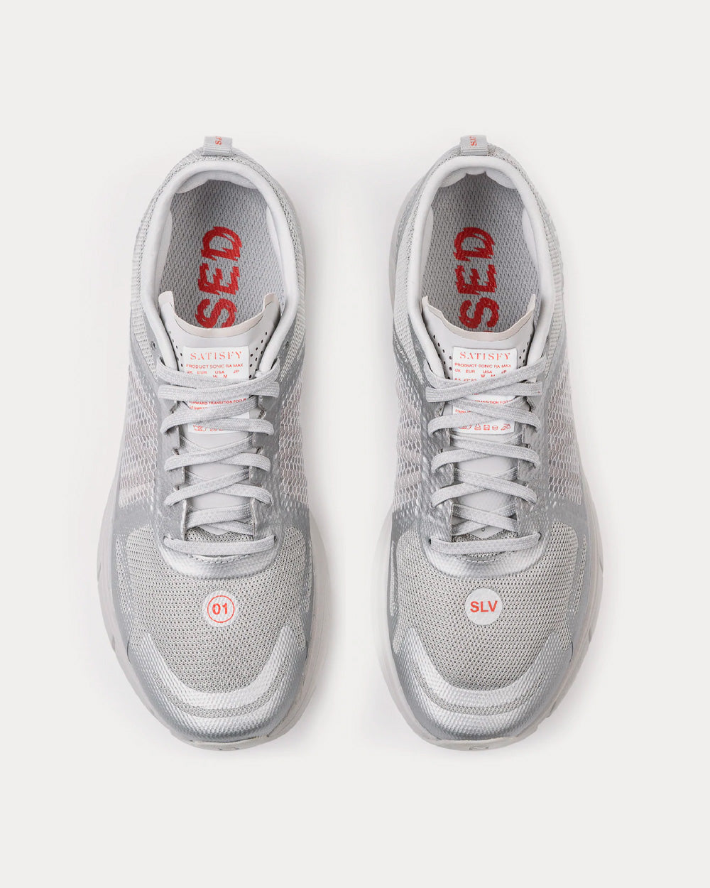 Salomon x Satisfy Men's Sonic Ra Max Silver Running Shoes