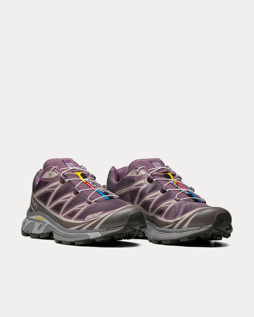 Salomon XT-6 Moonscape / Plum Kitten / Gull Low Top Sneakers - Sneak in Peace