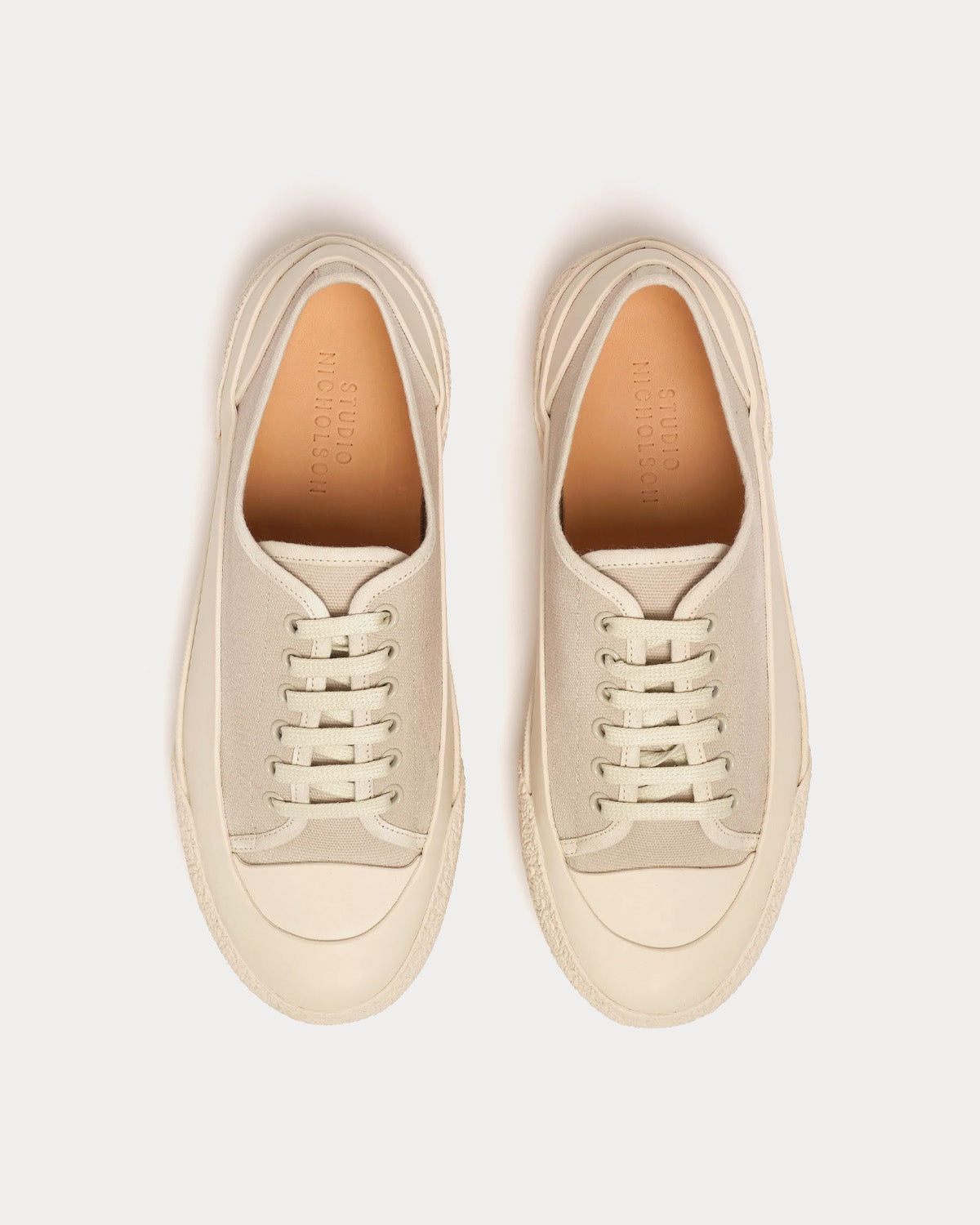 Studio Nicholson Sharp Canvas Dove Low Top Sneakers - Sneak in Peace