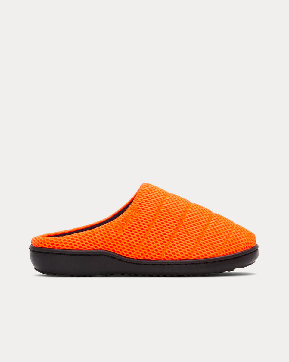 Subu Quilted Light Orange Slip Ons - Sneak in Peace