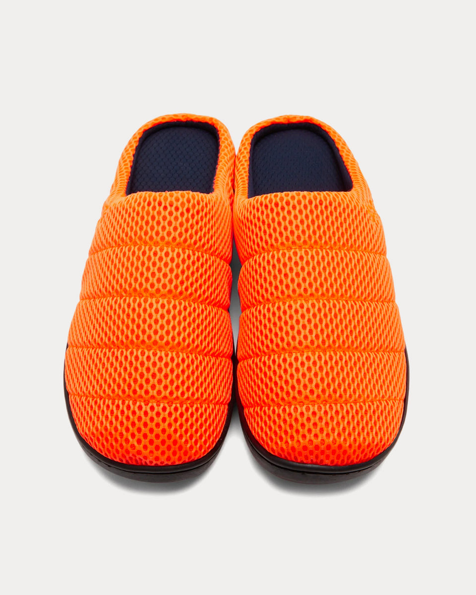Subu Quilted Light Orange Slip Ons - Sneak in Peace