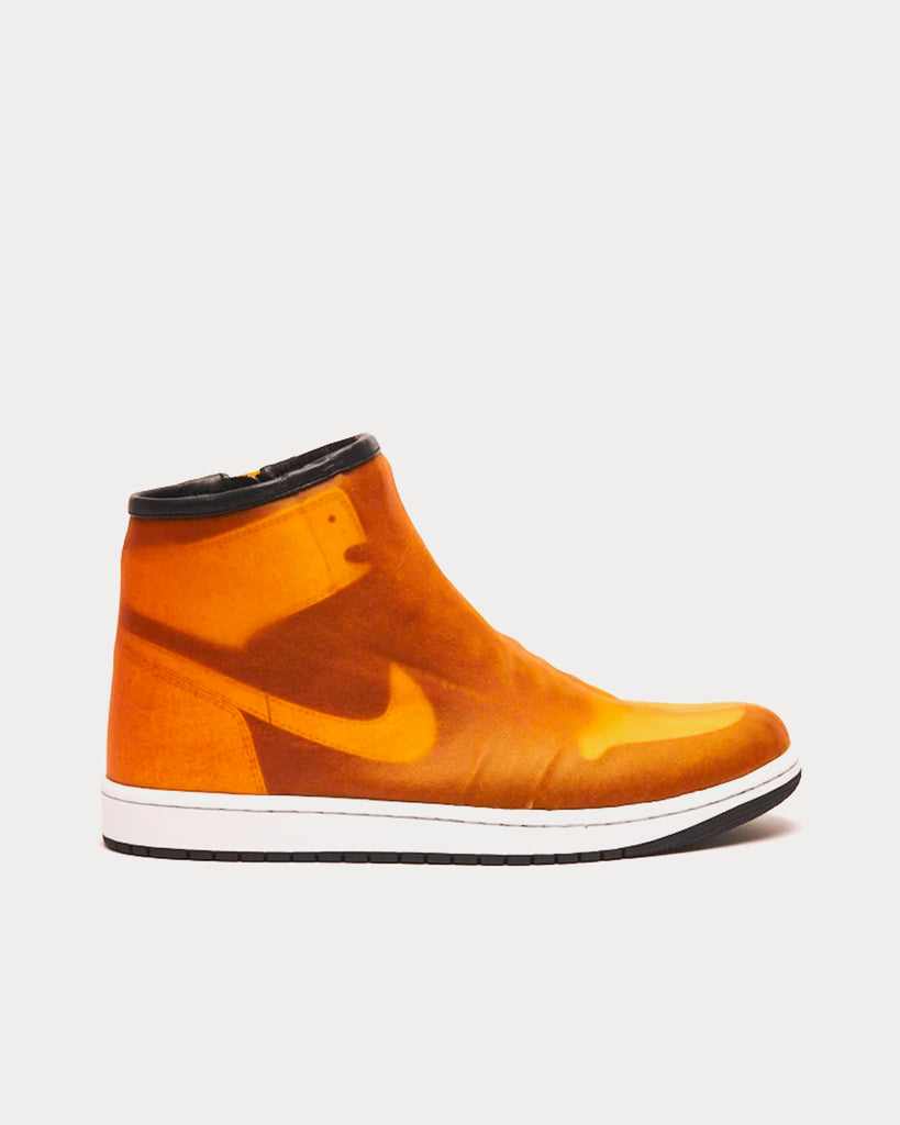 The Shoe Surgeon J1 Orange Apparition High Top Sneakers - Sneak in Peace
