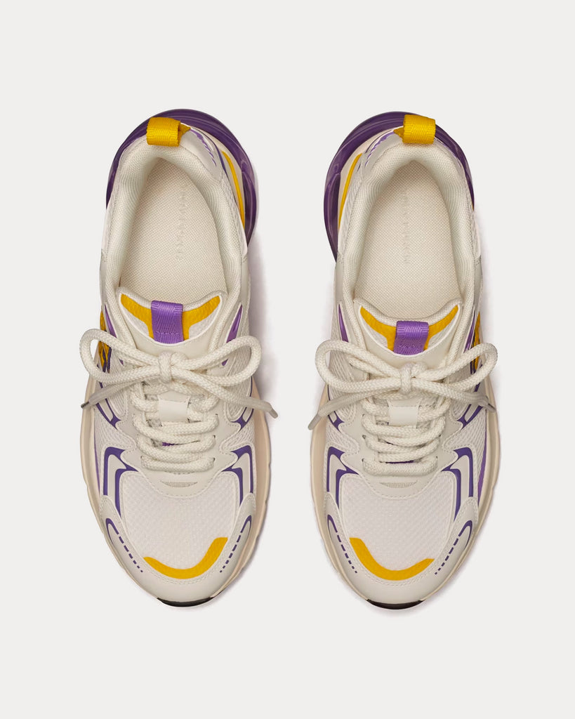 Tory Burch Good Luck Tech New Ivory / Golden Bright / Dark Lotus Low ...