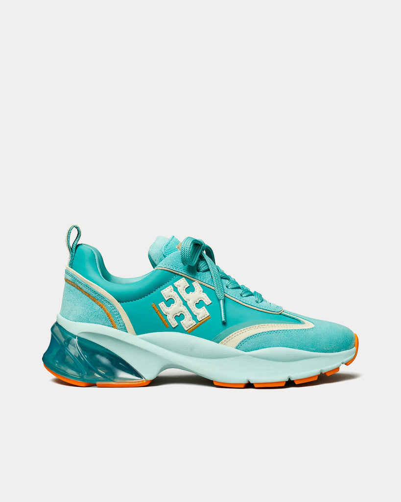 Tory Burch Good Luck Brisk Blue / New Ivory / Brisk Blue Low Top ...