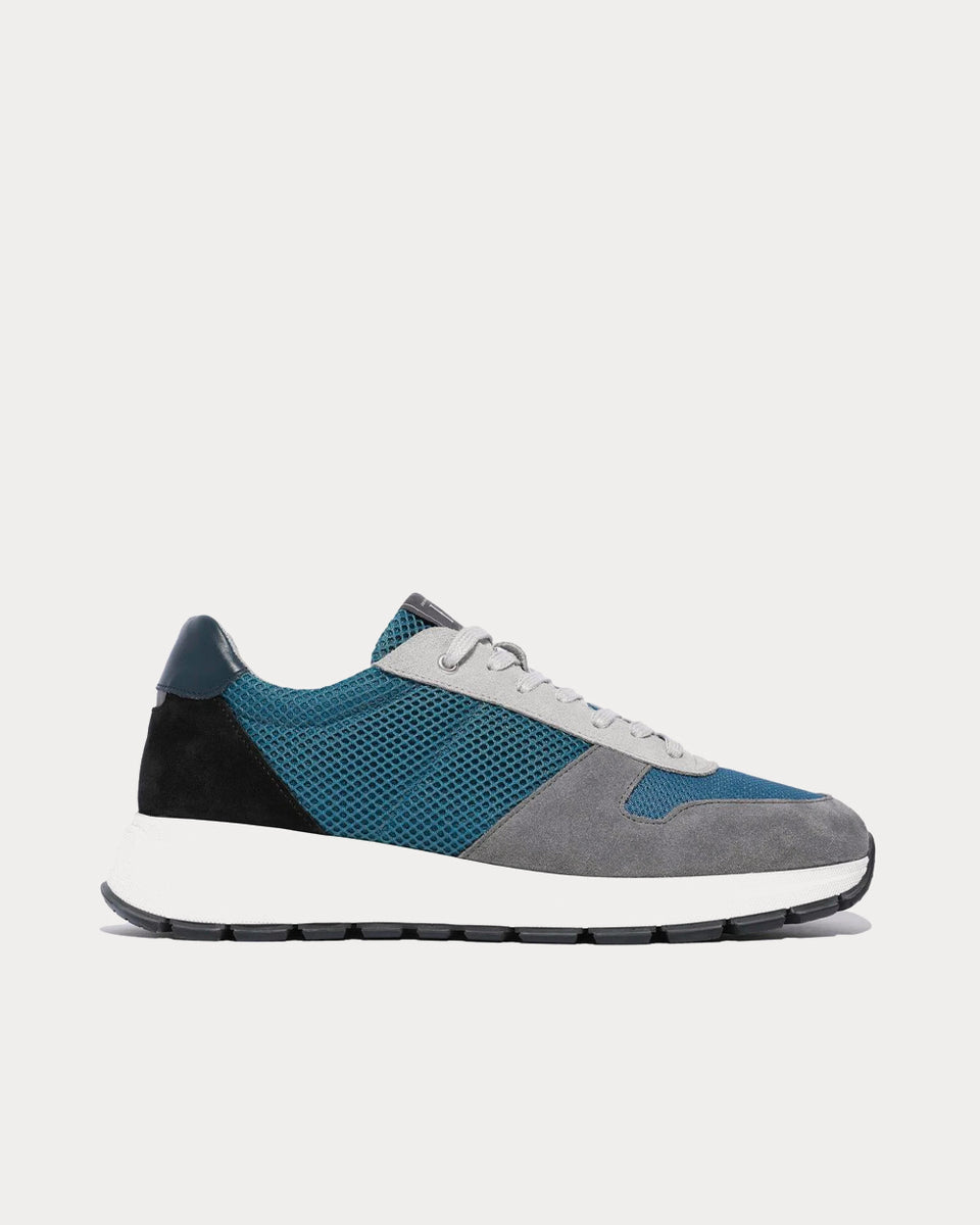 Unlike Humans UHF04 Runner Grey / Blue Low Top Sneakers - Sneak in Peace