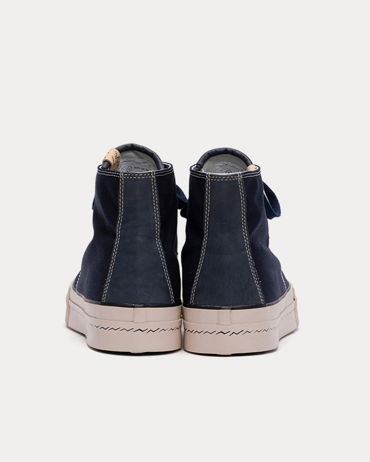 Visvim Men's Skagway Hi Patten Navy High Top Sneakers