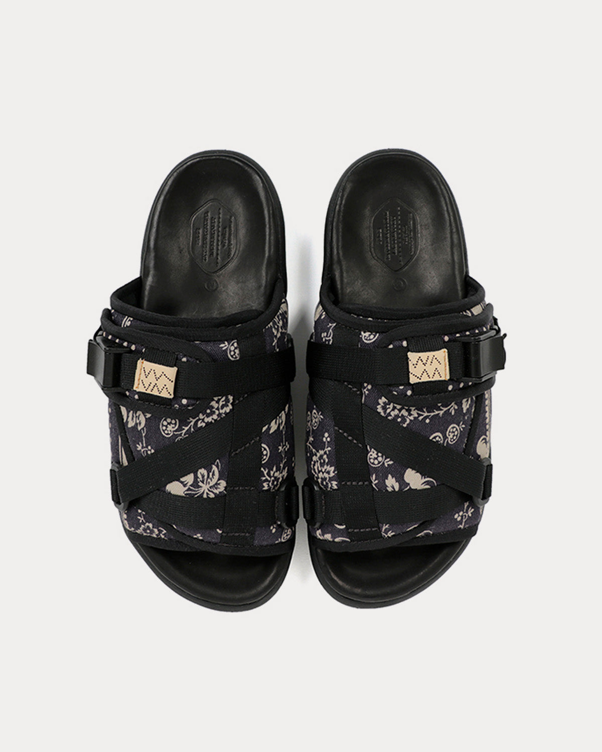 Visvim Christo Black Bandana Sandals - Sneak in Peace