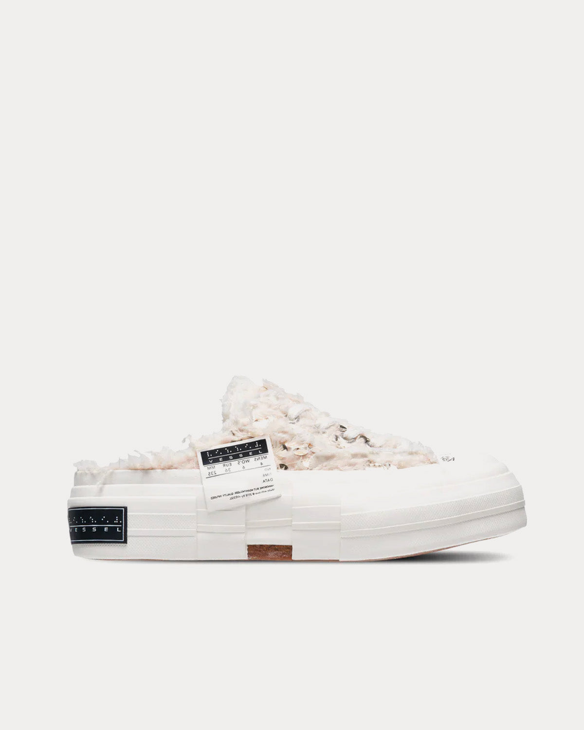 xVESSEL Unisex G.O.P. White / Gold Slip On Sneakers & Trainers