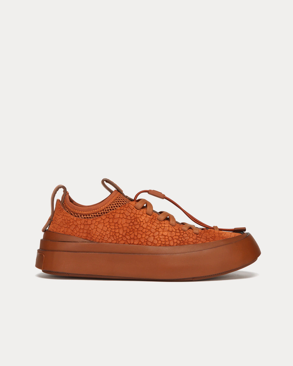 Zegna x Mr Bailey Men's Triple Stitch Suede Vicuna Color Low Top ...