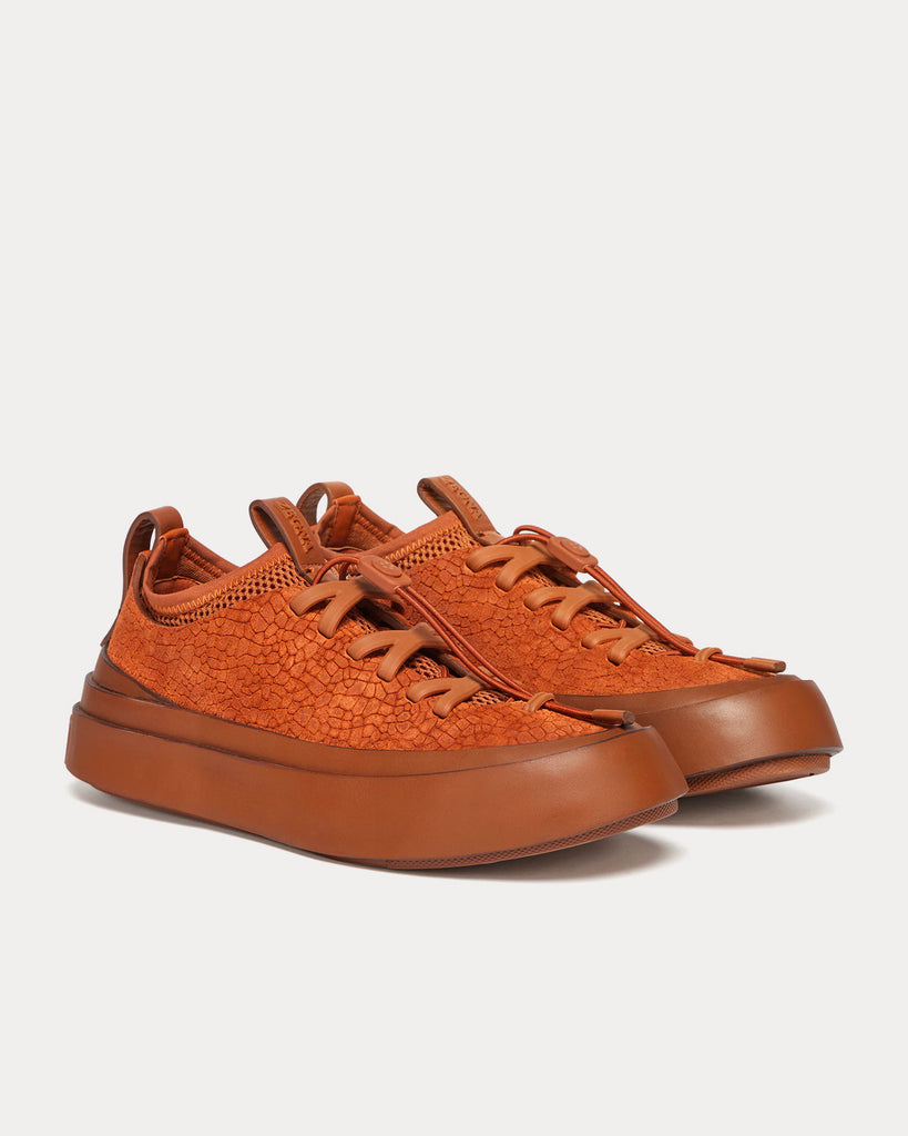 Zegna x Mr Bailey Men's Triple Stitch Suede Vicuna Color Low Top ...